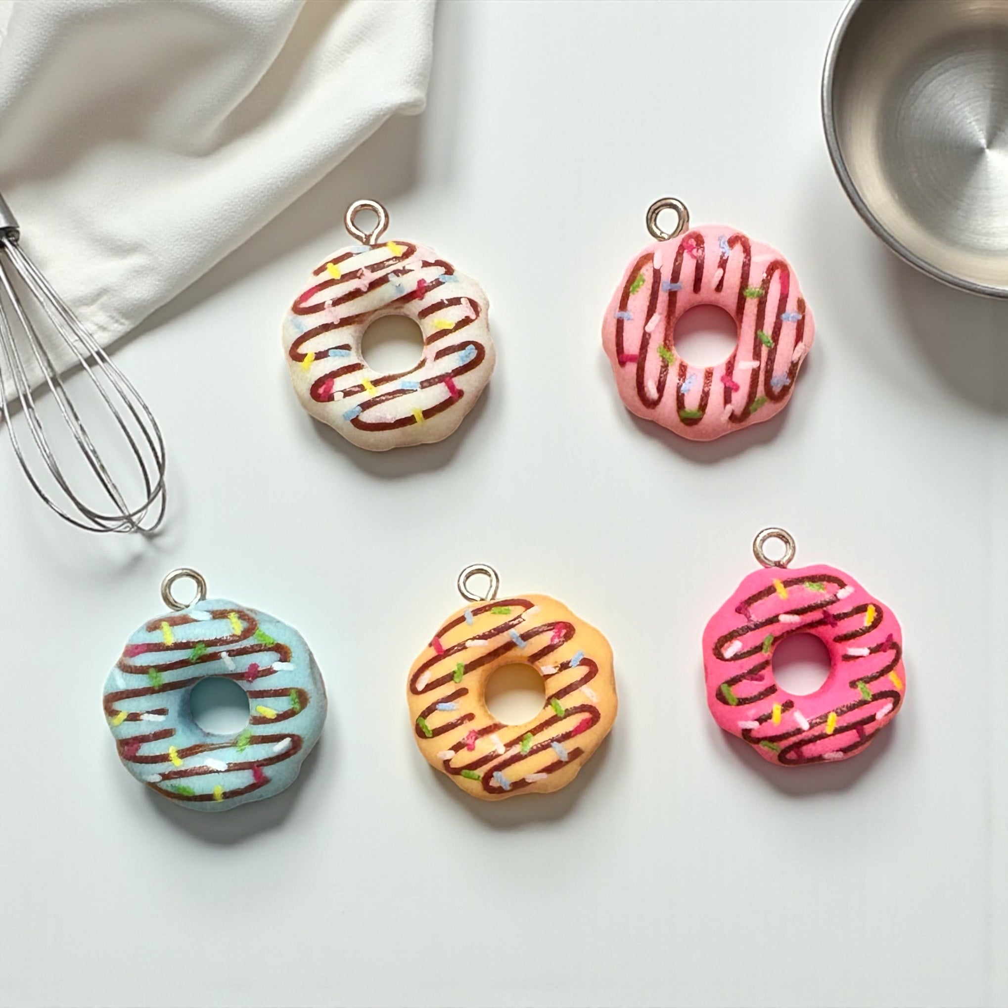 Donut Silicon Charm 1 PC – Jo Handmade